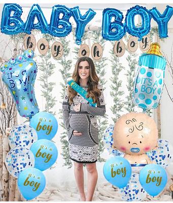 Corotos | DECORACION BABY SHOWER Azul y rosa