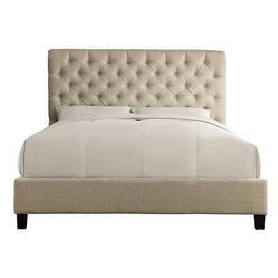 Corotos | Cama capitoneada moderna y colchón. Nueva