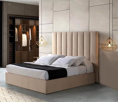Corotos | Cama capitoneadas en color Beige + Colchón. nueva