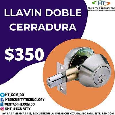 Corotos | LLAVIN LLAVE DOBLE CERRADURA SIN PUÑO PARA PUERTAS EN ACERO