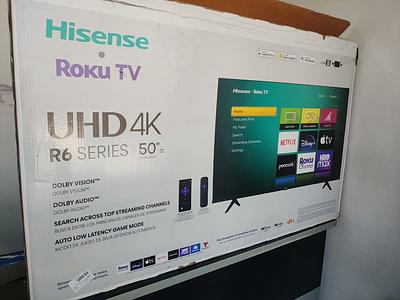 Corotos | Hisense 50" Class 4K UHD LED LCD Roku Smart TV HDR R6 Series ...